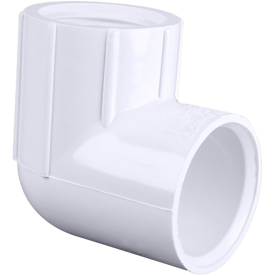 Coude de 90 degrés en PVC à filetage femelle IPS en PVC x 1 po ...