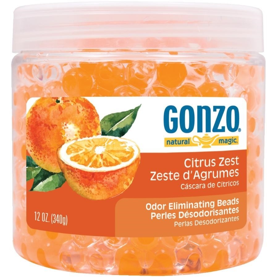 Éliminateur d'odeurs en perles, parfum de zeste d'agrumes, 340 g