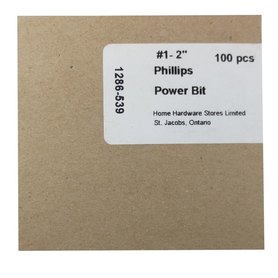 Embout Phillips no 1 pour outil motorisé, 2 po