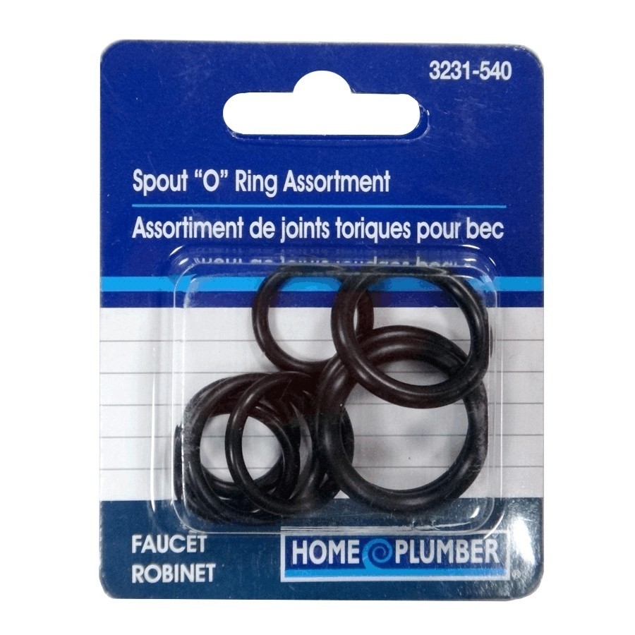 Paquet de 8 joints toriques pour robinet, dimensions variées