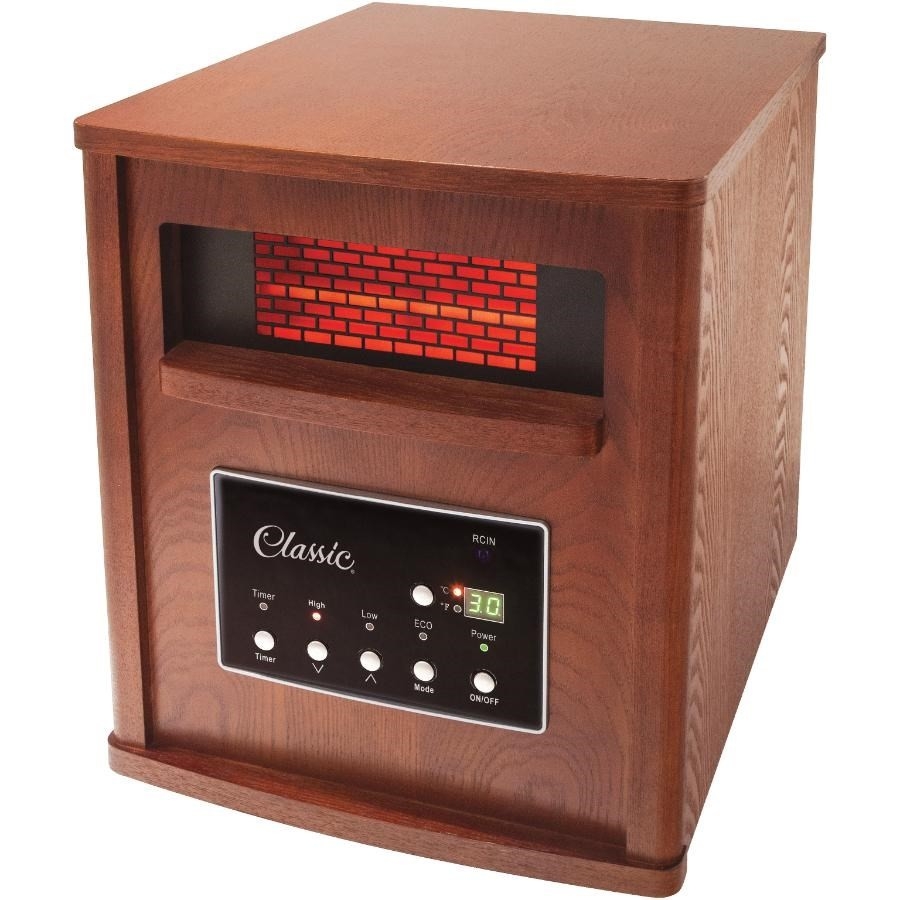 Radiateur infrarouge de 1500 watts au fini grain de bois