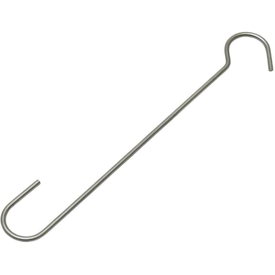 Crochet en acier inoxydable en S, 12 po