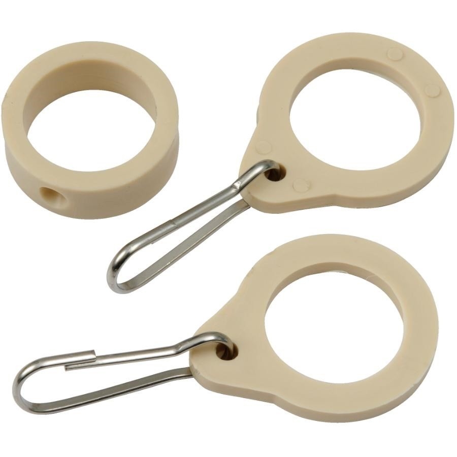 Fixation pour porte-drapeau, taupe, 3 morceaux