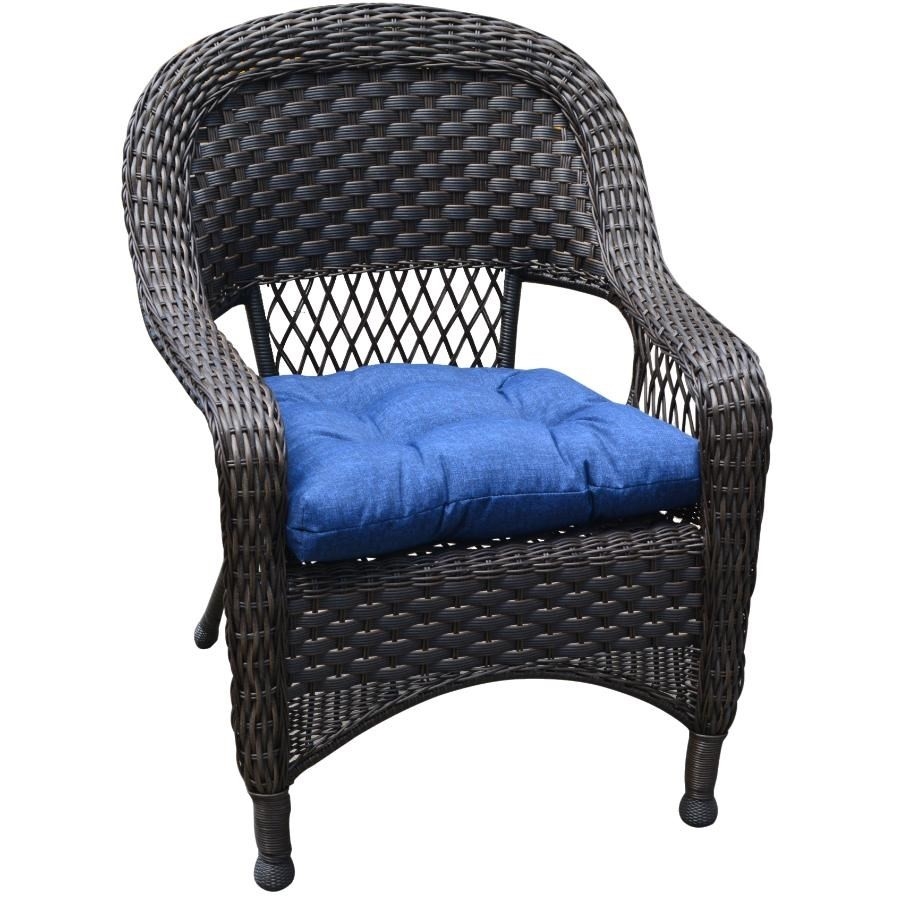 Chaise club en osier Grand Canyon, avec coussin