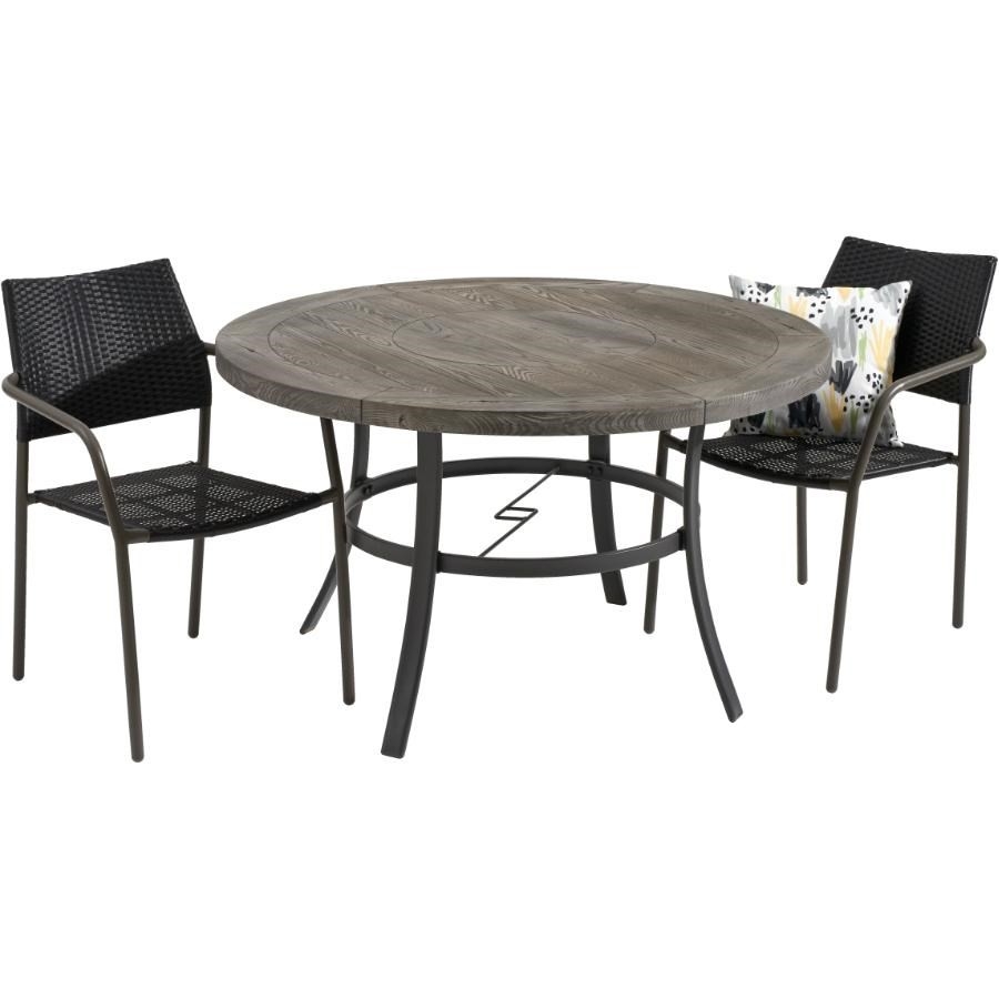 Table à manger ronde de 48 po Palos en similibois