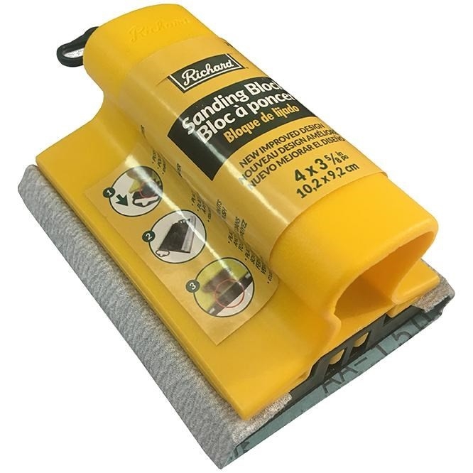 Ponceuse manuelle, acier, 4-1/2 po x 5 po