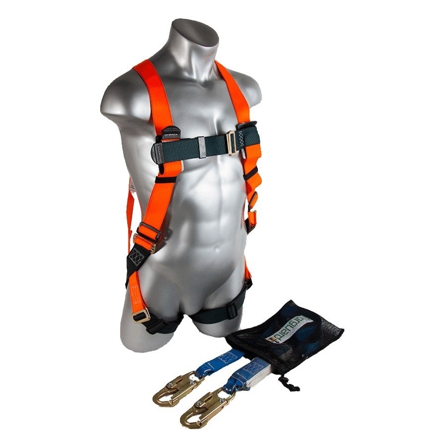 Ensemble de harnais de secours pour protection anti-chute, avec lanière ...