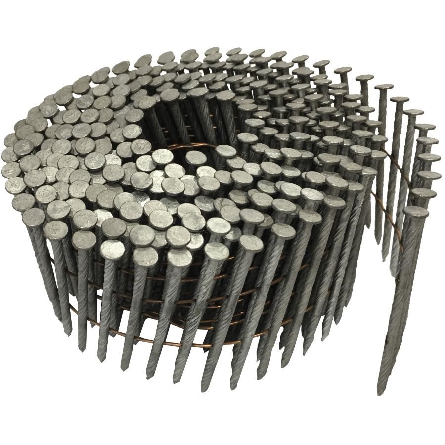 Paquet de 3 600 clous à charpente spiralés en rouleau, 2-1/4 po