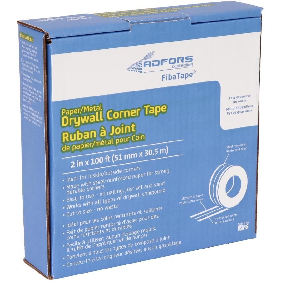 Ruban pour coin en métal de 2 po x 100 pi