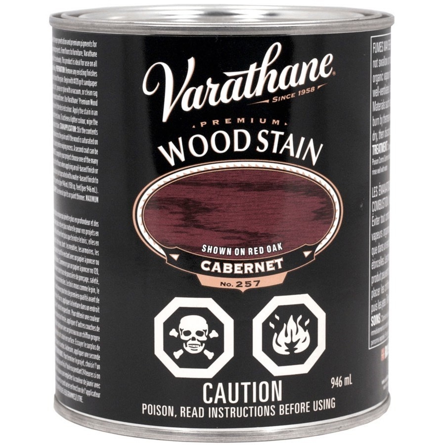 Teinture à l'alkyde de première qualité pour bois, cabernet, 946 ml