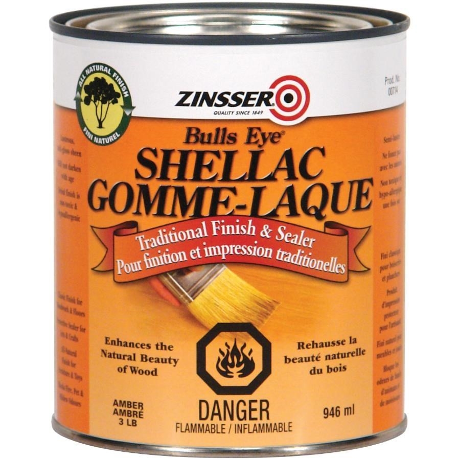 Gomme laque, orange ambre, diluée 3 lb, 946 ml