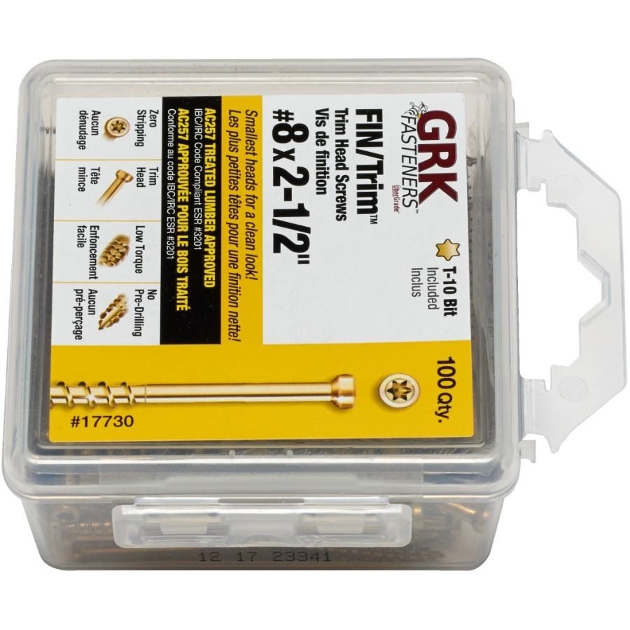 Paquet de 100 vis de finition Climatek à tête étoilée pour moulure en ...