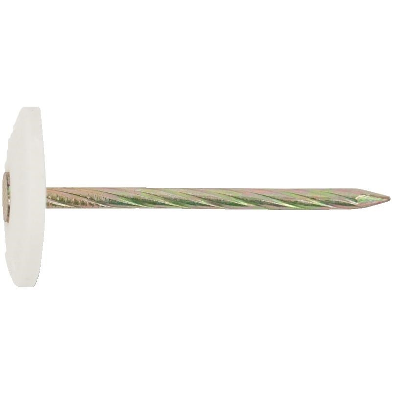 Paquet de 2000 clous en spirale de 3 po à dessus en plastique blanc
