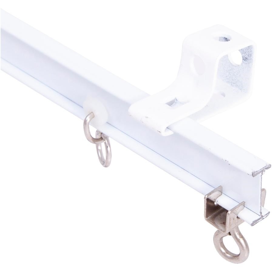 Tringle-rail de 8 pi avec raccords, blanc