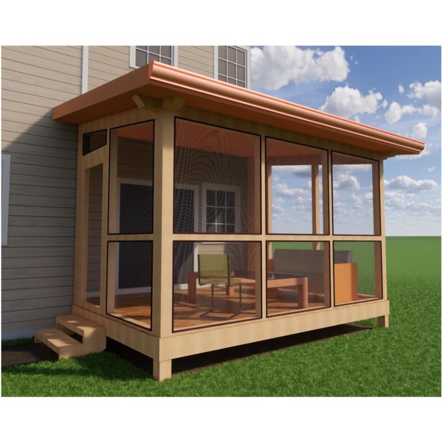 Ensemble de moustiquaire avec rail à enclenchement pour véranda de 4 pi ...