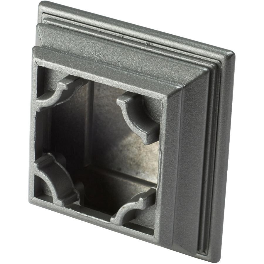 Capuchon en aluminium de 2-1/4 po pour poteau de rampe, ardoise titane