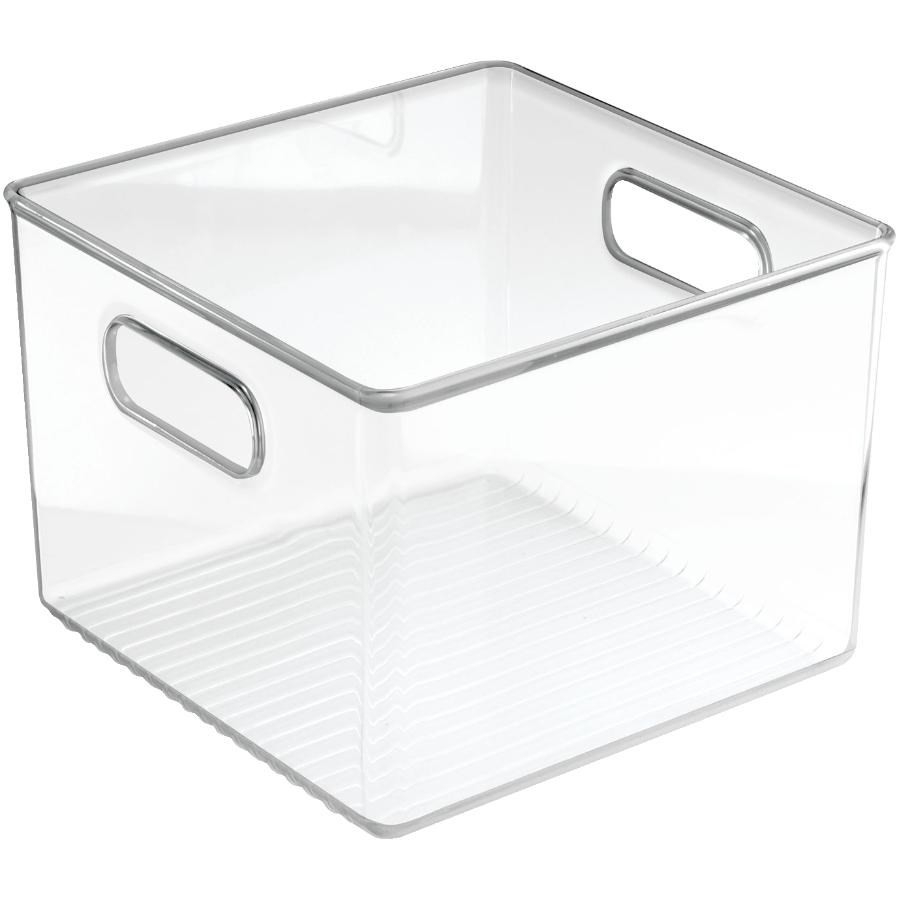 Bac de rangement transparent de 8 po x 8 po x 6 po pour garde-manger