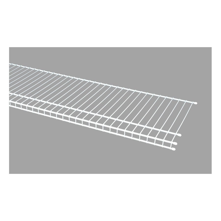 Tablette Superslide en fil métallique de 12 po x 12 pi, blanc