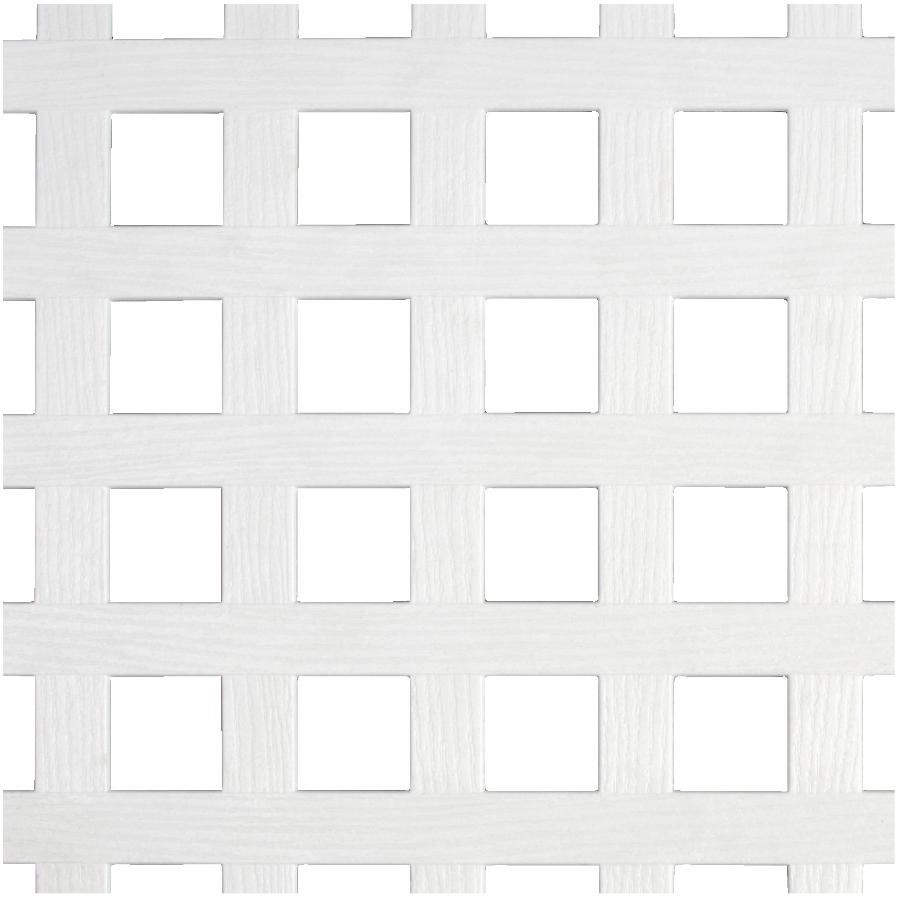 Treillis d'intimité en vinyle de 4 pi x 8 pi, carré