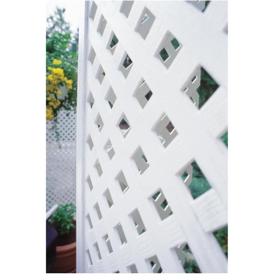 Treillis d'intimité en vinyle de 4 pi x 8 pi, carré