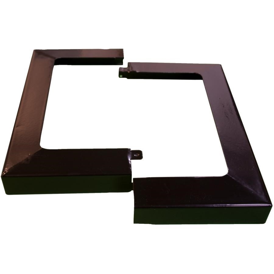 Socle en métal pour poteau de 6 po x 6 po, noir