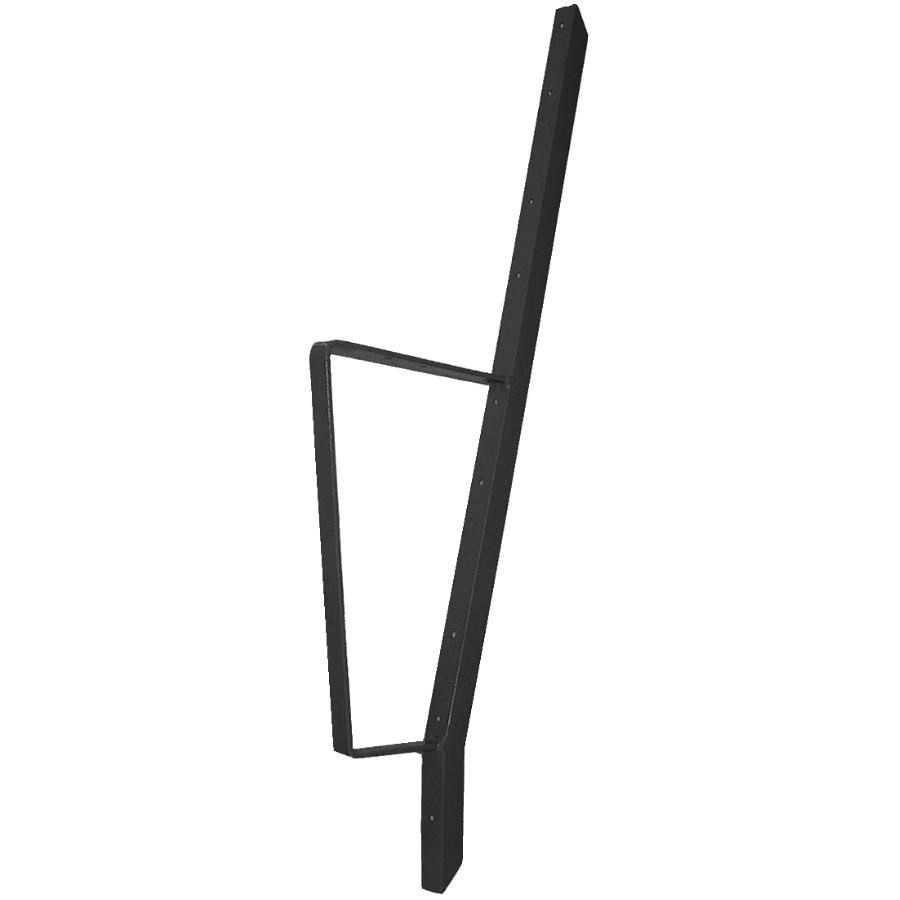 Support en acier pour banc, noir