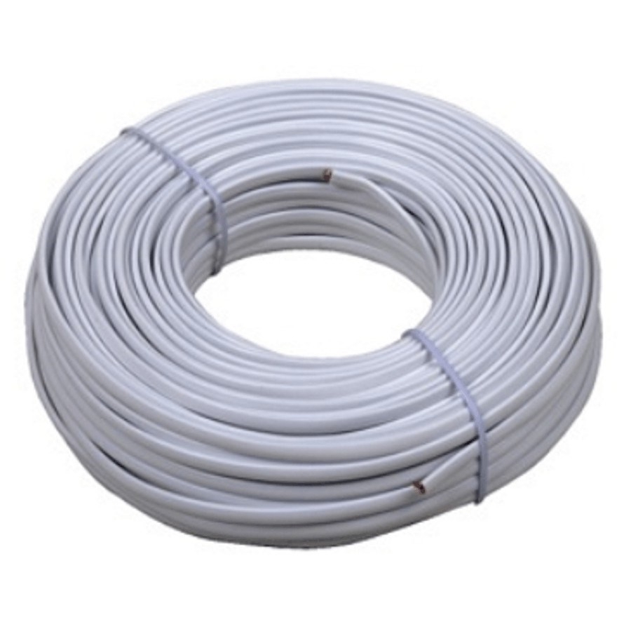 Fil de téléphone à 4 conducteurs de 100 pi, blanc