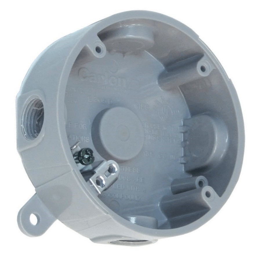 Boîte électrique ronde étanche, gris