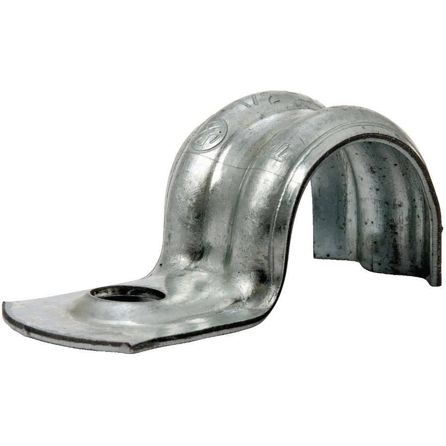 Paquet de 10 brides pour tube électrique métallique à 1 trou, 1/2 po