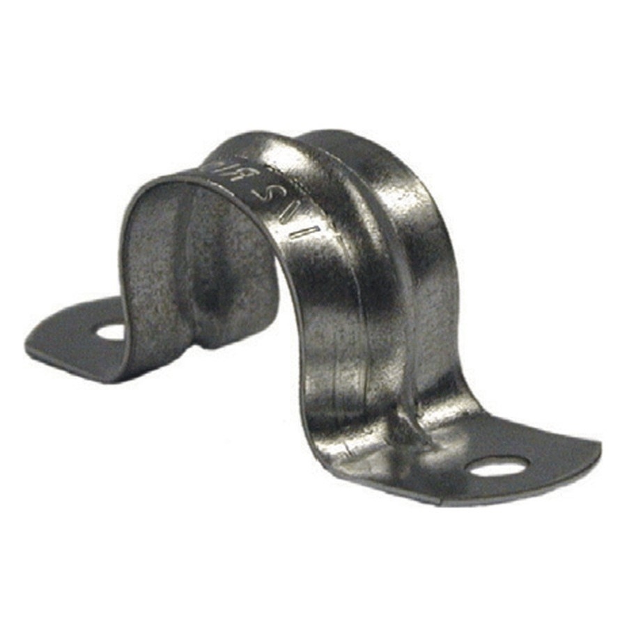 Paquet de 5 brides pour tube électrique métallique à 2 trous, 3/4 po