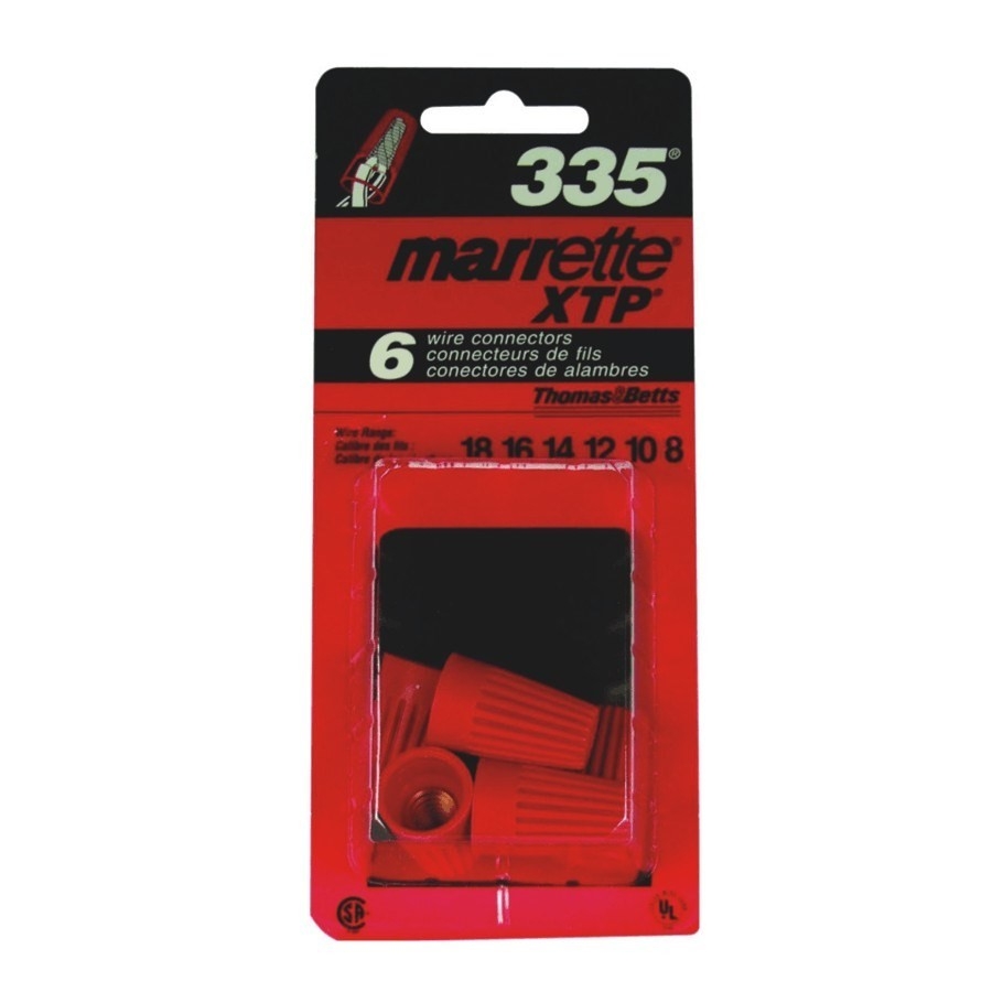 Paquet de 6 capuchons de connexion à visser Marrette