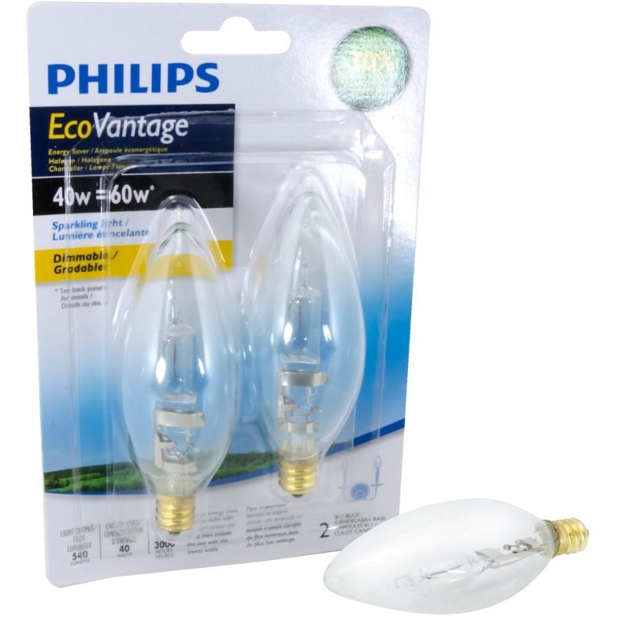 Paquet de 2 ampoules halogène B11 de 40 W à intensité variable et à ...