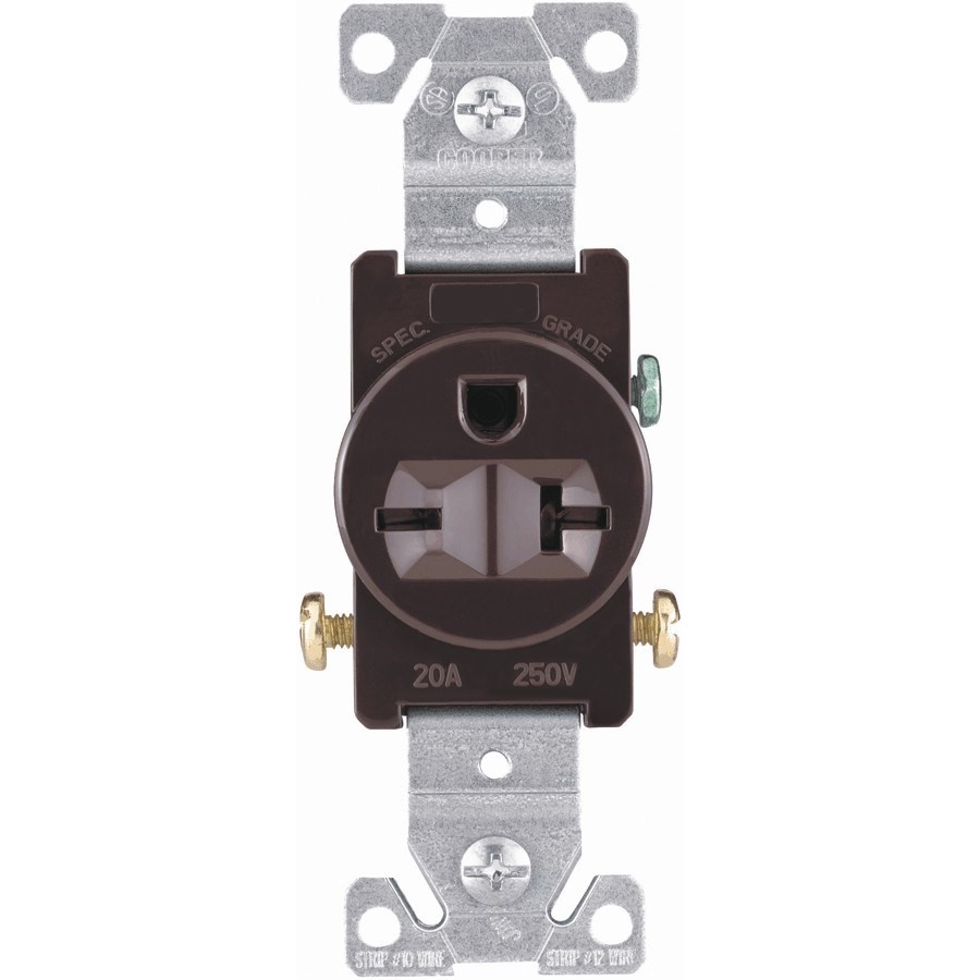 Prise de courant simple et robuste de 20A et 250V
