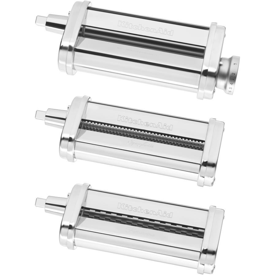 Ensemble de 3 accessoires pour machine à pâtes, acier inoxydable