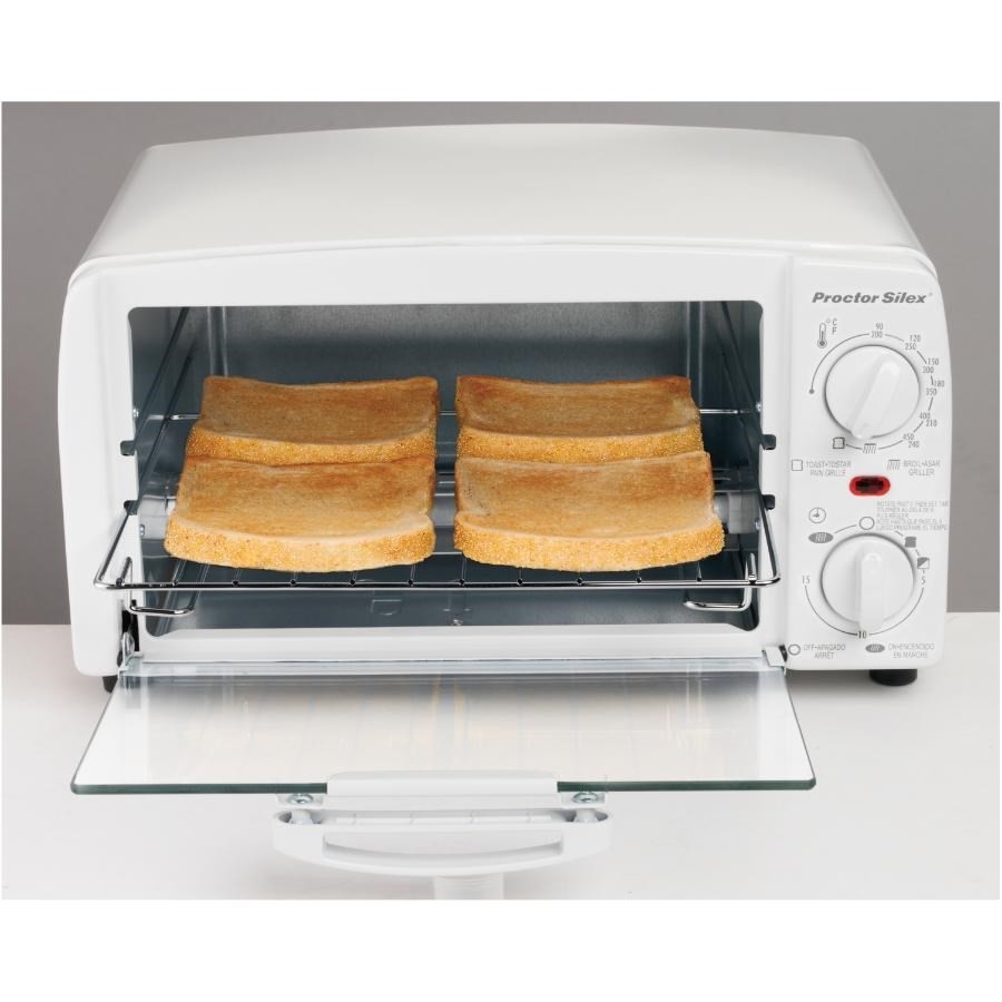 Four-grille-pain à 4 tranches, blanc