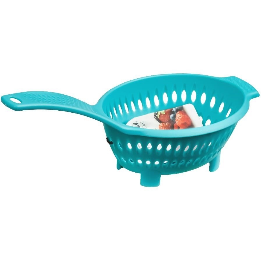 Petite passoire en plastique, bleu glacé