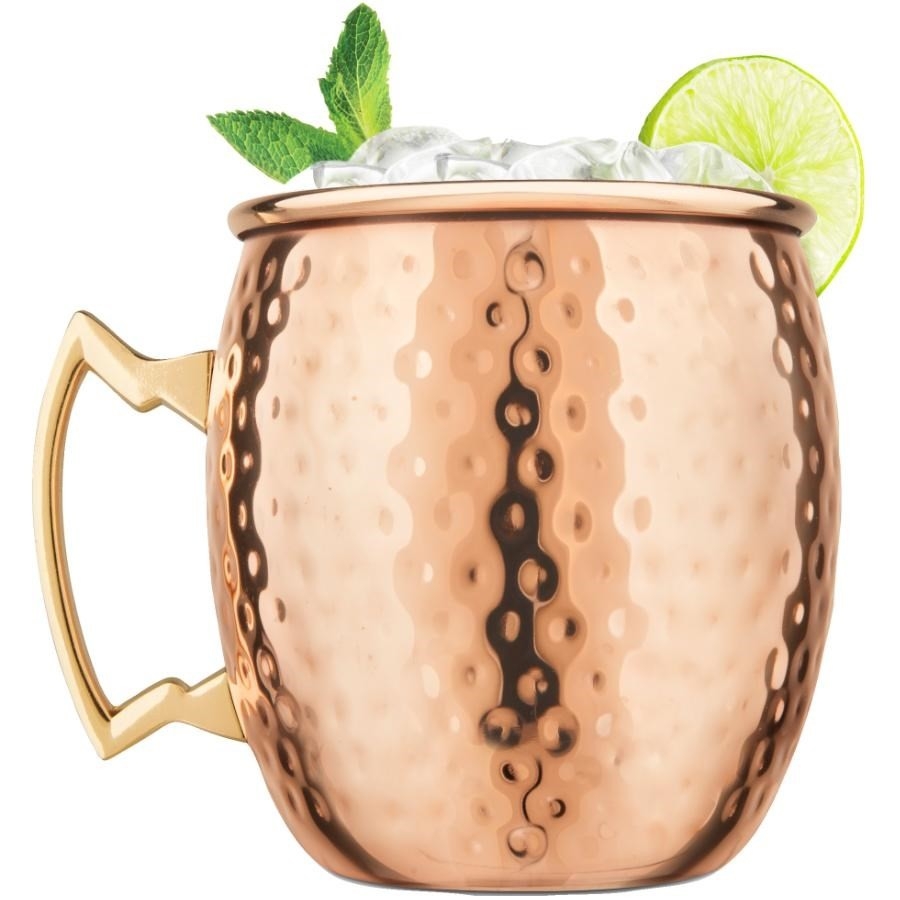 Chope Moscow Mule en acier inoxydable et cuivre, 16 oz