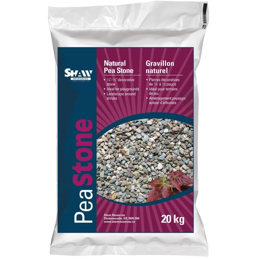 Sac de gravillon naturel de 20 kg pour le jardin