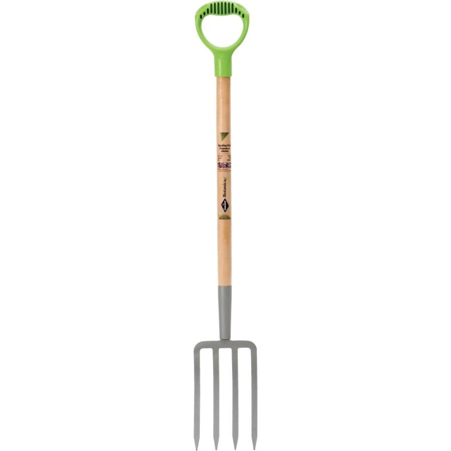 Fourche de jardin de luxe de 30 po avec poignée en D