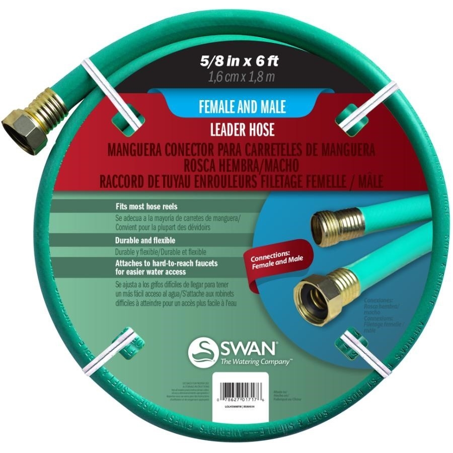 Tuyau de raccordement de 5/8 po x 6 pi pour chariot dévidoir