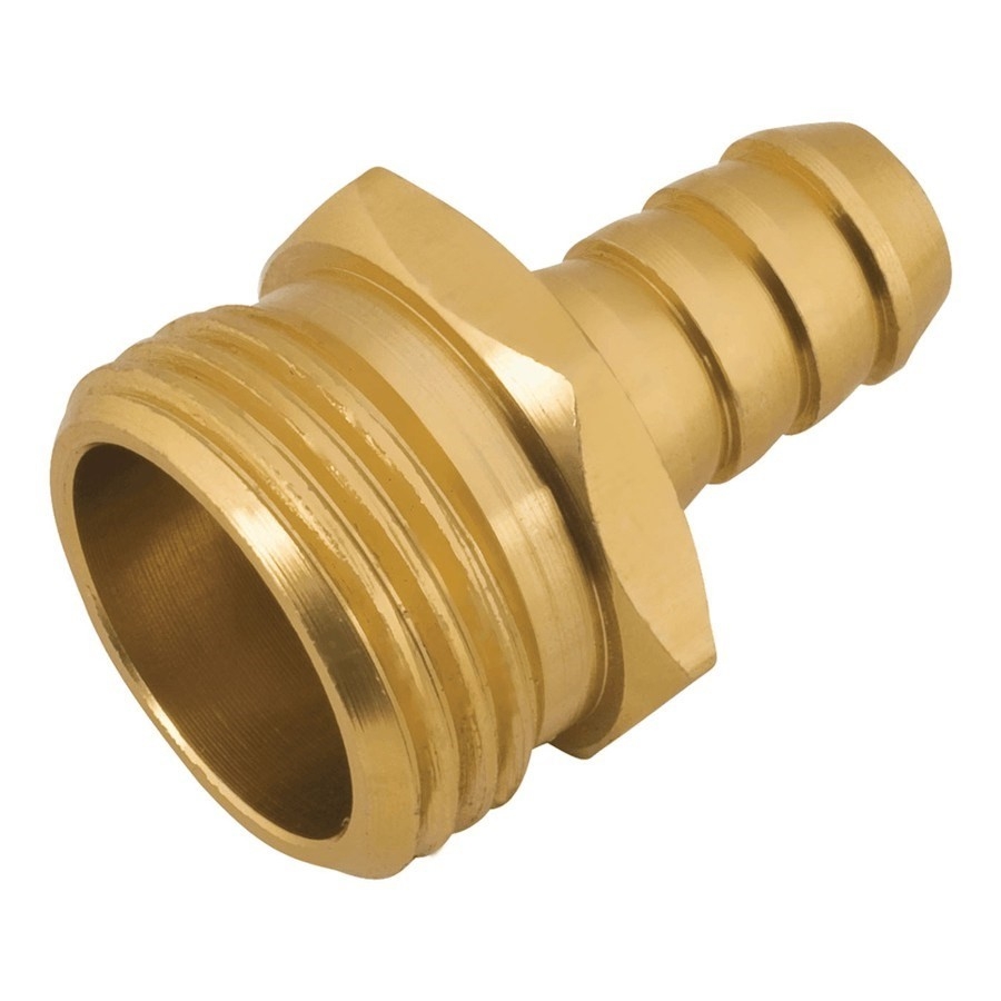 Embout mâle 1/2 po en aluminium coloré laiton pour extrémité de tuyau d ...