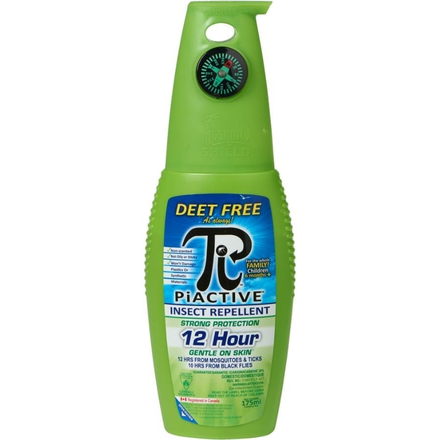 Insectifuge Piactive sans DEET en formule de 12 heures, 175 ml
