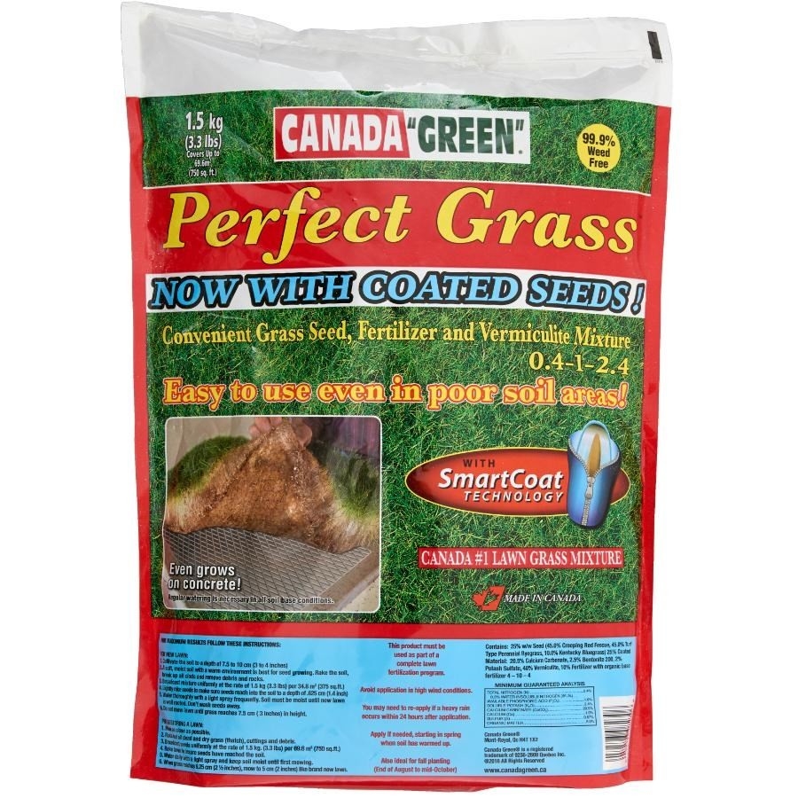 Semences pour gazon enrobées Perfect Grass, 1,5 kg
