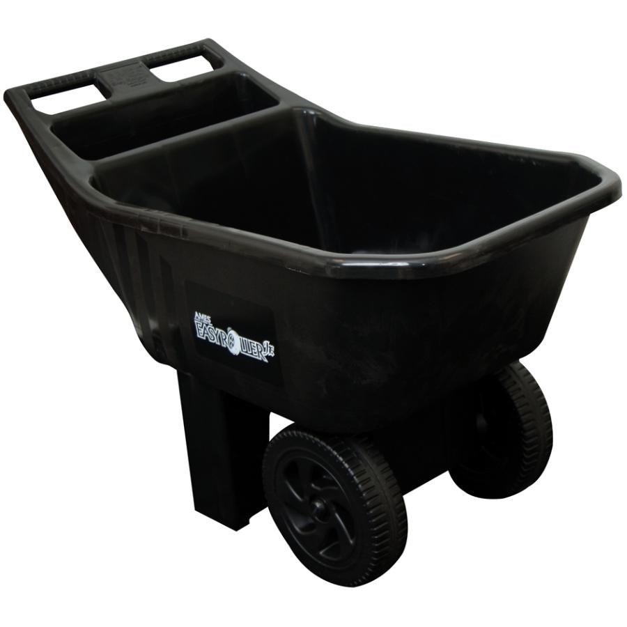 Chariot de jardin Easy Roller Junior noir, capacité de 3 pieds cubes