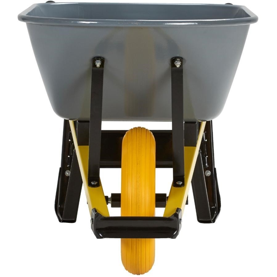 Brouette d'aménagement paysager/entrepreneur avec caisse en acier et ...