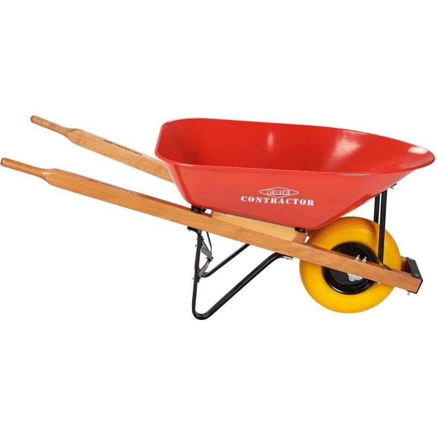 Brouette avec caisse en acier et pneu anti-crevaison, capacité de 6 ...