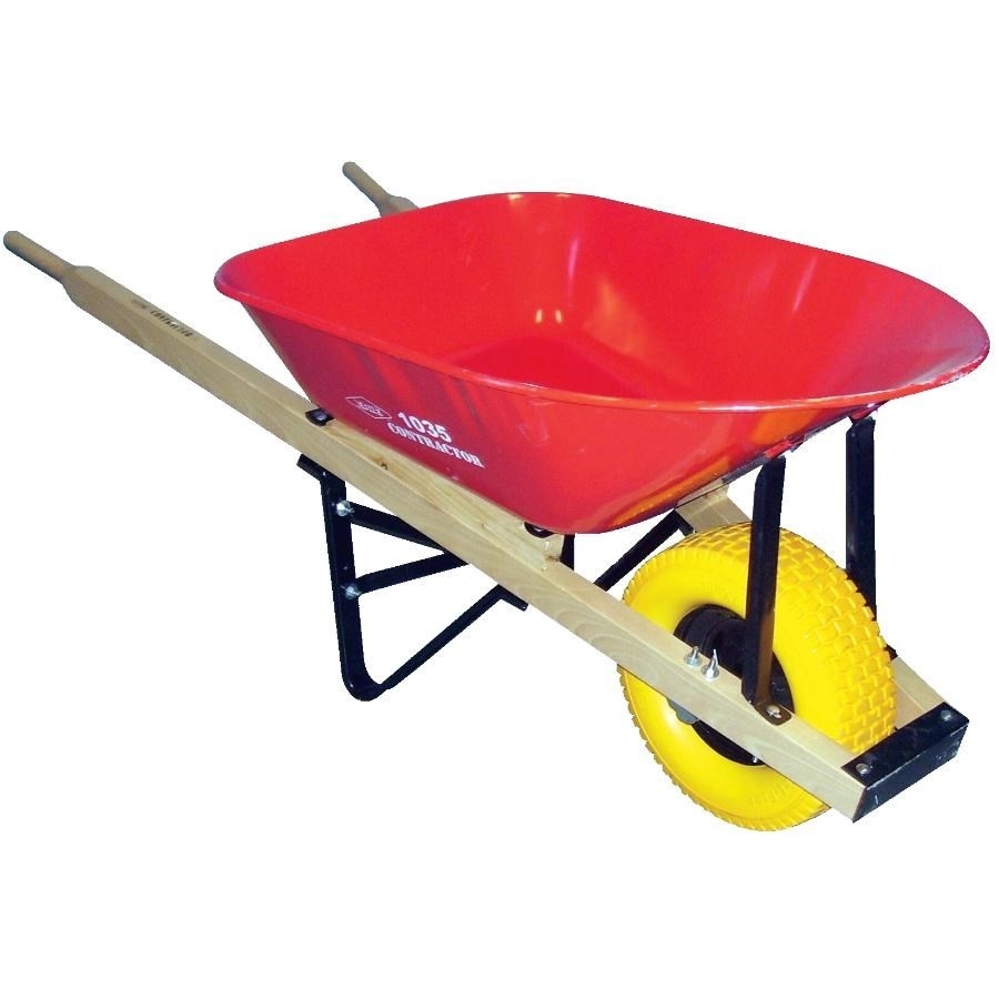 Brouette Big Wheel Contracteur avec caisse en acier et pneu anti ...