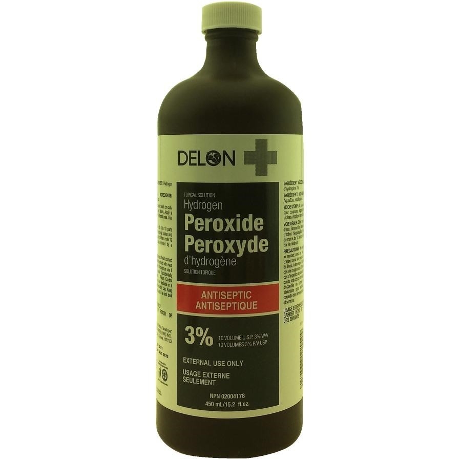 Peroxyde d'hydrogène pour premiers soins, 450 mL