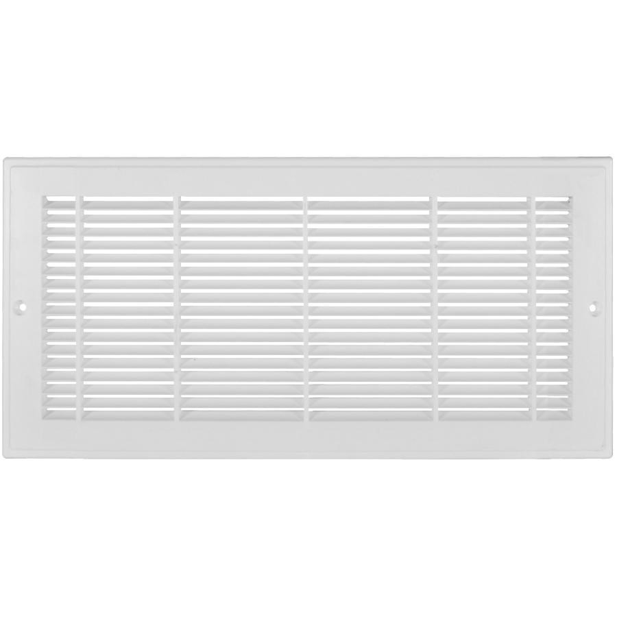 Grille de retour blanche d'air en poly, 6 po x 12 po