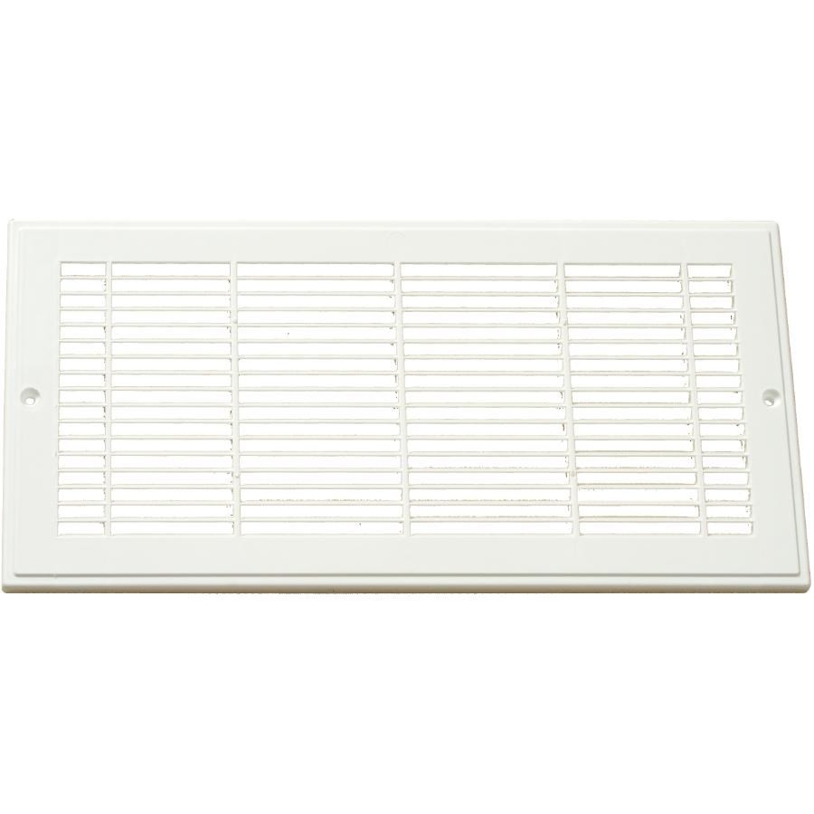 Grille de retour blanche d'air en poly, 6 po x 14 po